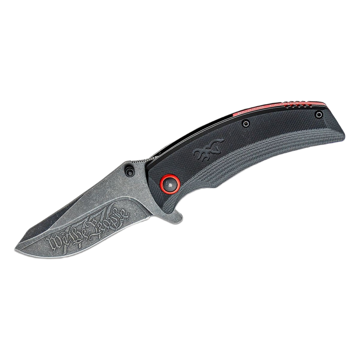 Browning Patriot 1776 Flipper Knife 2.75" Black Stonewashed Reverse ...